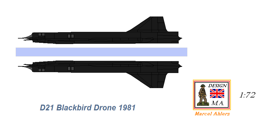 US D21 Blackbird Drone | Paper Miniature