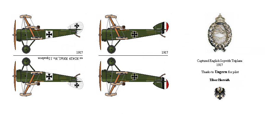 German Sopwith Triplane (Captured) | Paper Miniature